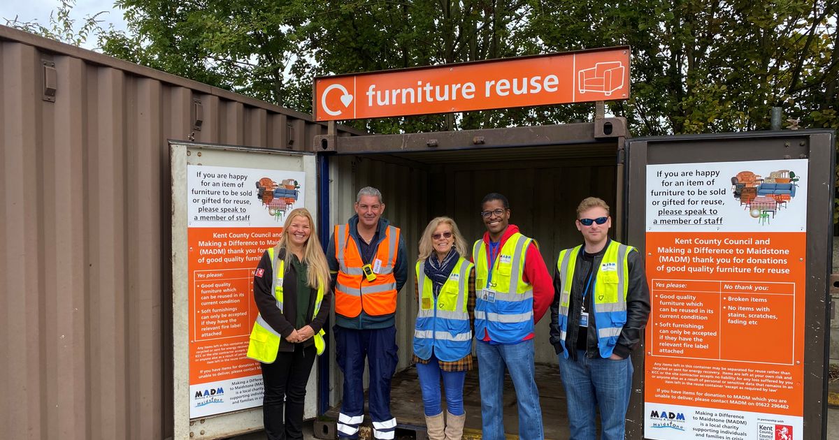 Dedicated furniture reuse container opens at Tovil Household Waste Recycling Centre - News ...